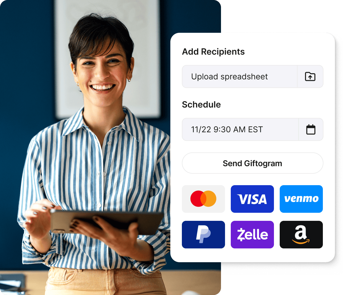 Send Bulk Prepaid Visa & Mastercard Cards - No Fees - Giftogram